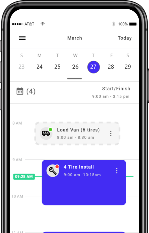 Mobile Tire Tech App - TreadCommand